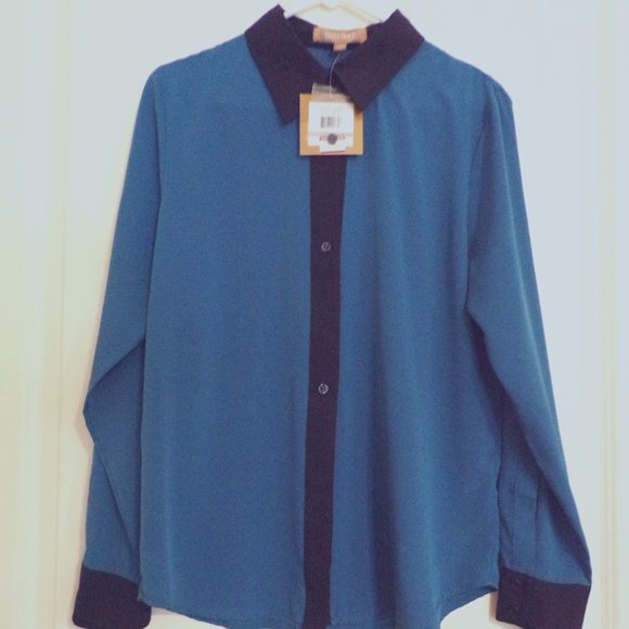 Ellen Tracy | Tops | Ellen Tracy Chic Shirt Blouse Nwt Sz 2 | Poshmark